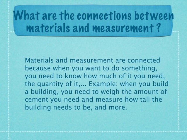 Measurement | KEY