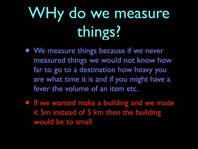 Measurement | KEY
