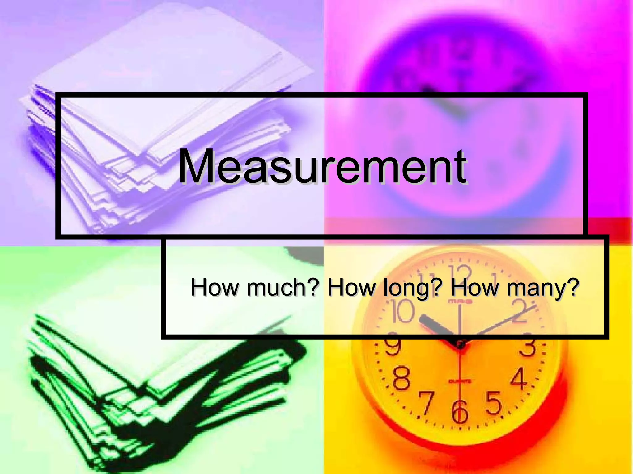 Measurement | PPT