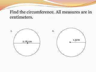 Circumference Problems
