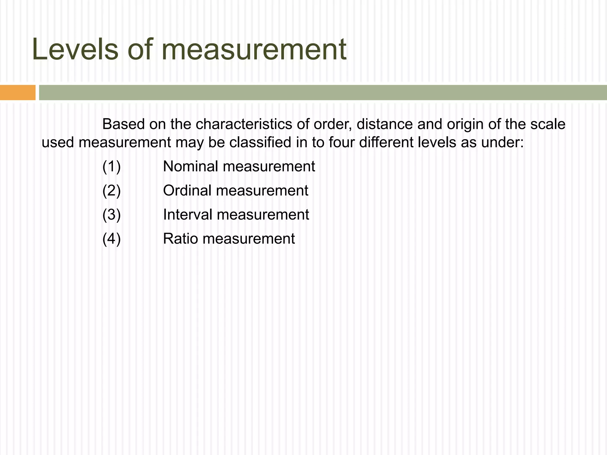 Concept of Measurements in Business Research | PPTX