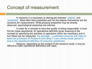 Concept of Measurements in Business Research | PPTX