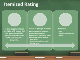 Measurement and Scaling | PPT