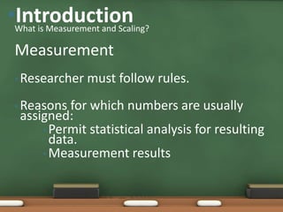Measurement and Scaling | PPTX