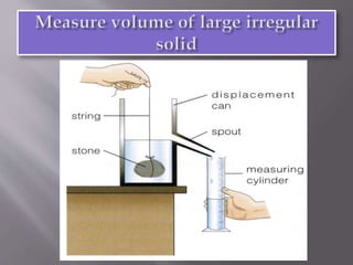 Measurement of length, volume, weight, temperature, time in laboratory ...