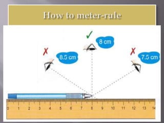 Measurement of length, volume, weight, temperature, time in laboratory ...