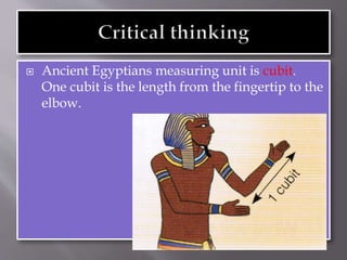 Measurement of length, volume, weight, temperature, time in laboratory ...