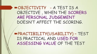 Measurement and evaluation | PPTX