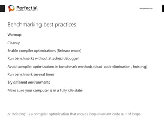 Measurement .Net Performance with BenchmarkDotNet | PPTX