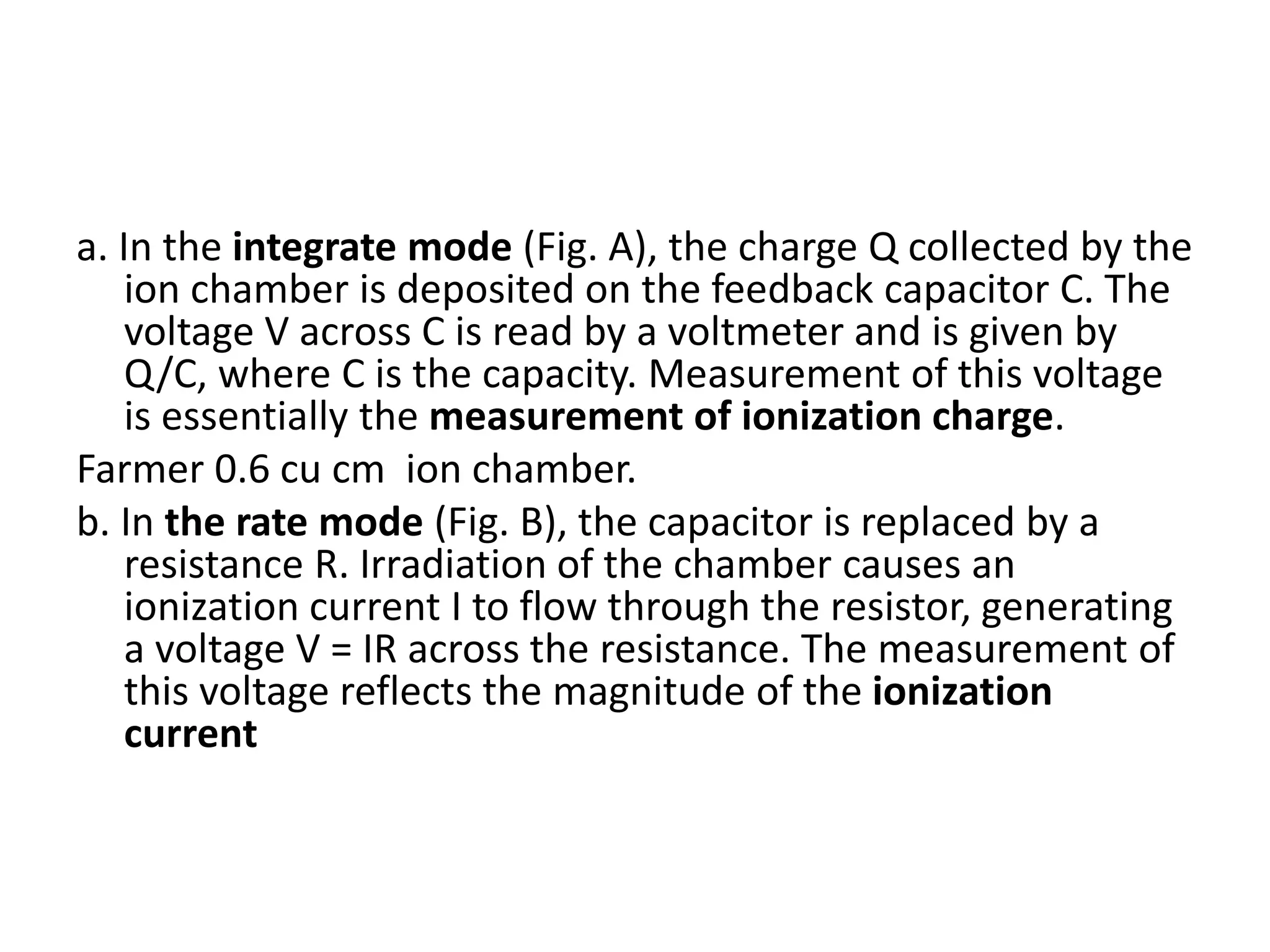 Measurement of Radiation (Thimble Ionization Chamber, Free air ...