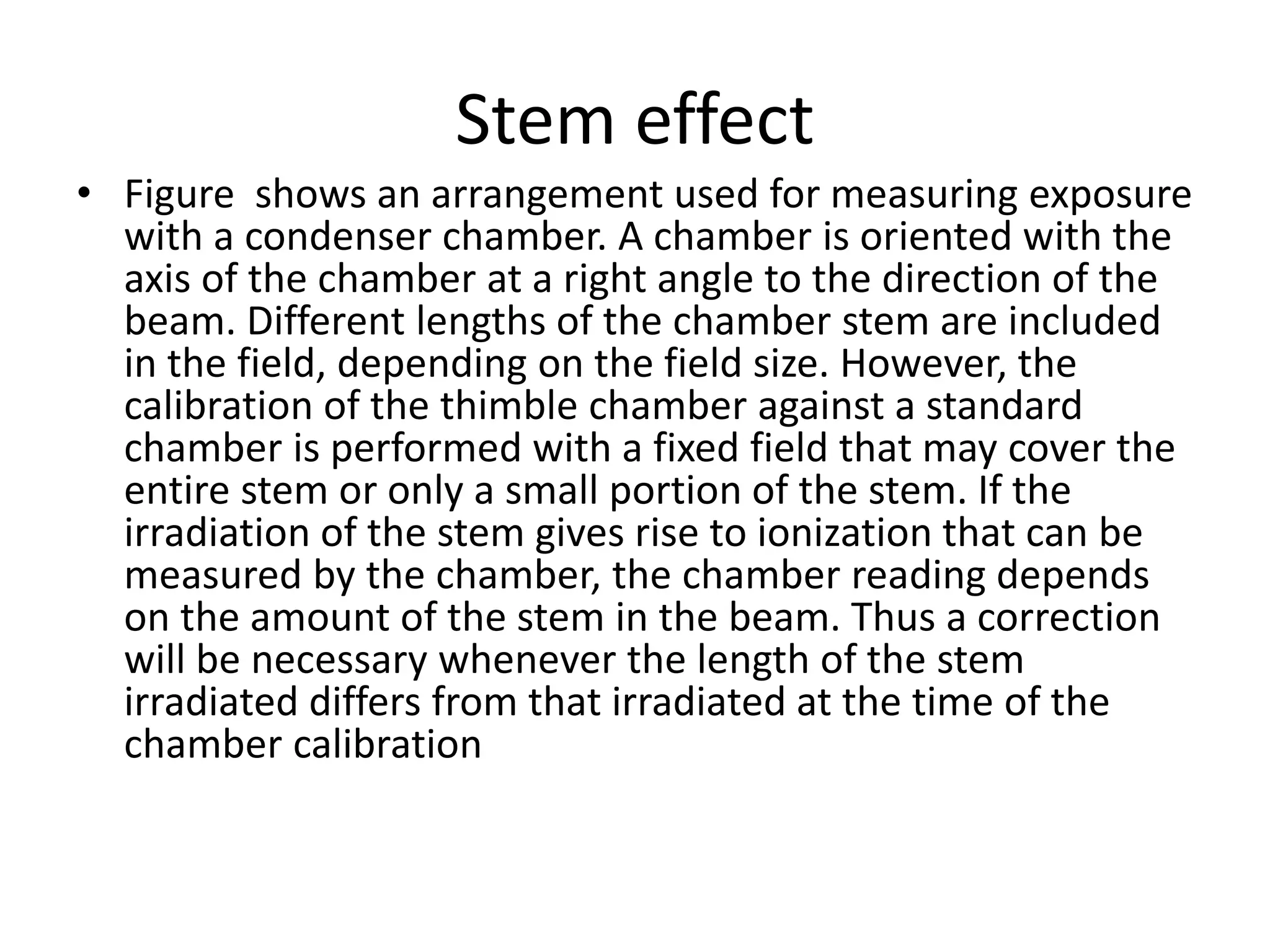 Measurement of Radiation (Thimble Ionization Chamber, Free air ...