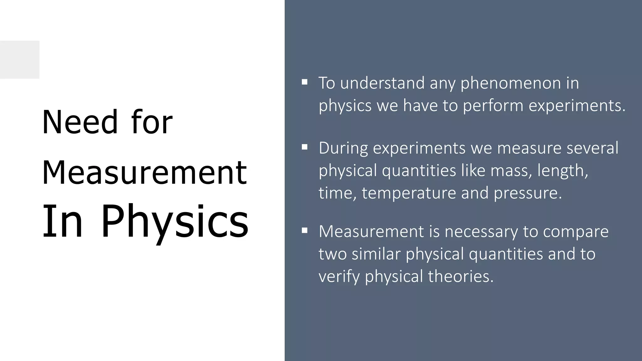 Physical Quantities--Units and Measurement--Conversion of Units | PPTX