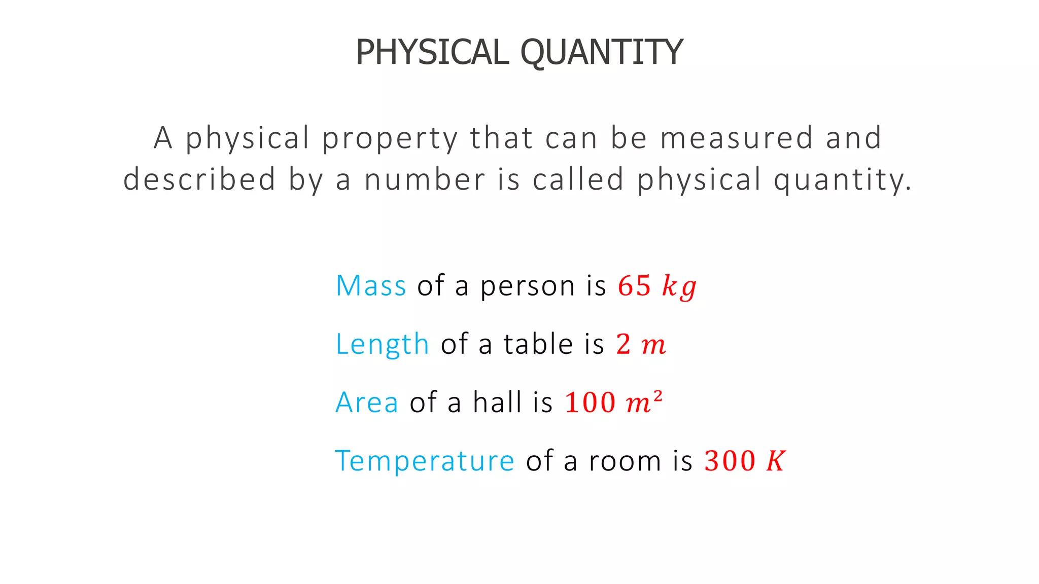 Physical Quantities--Units and Measurement--Conversion of Units | PPTX