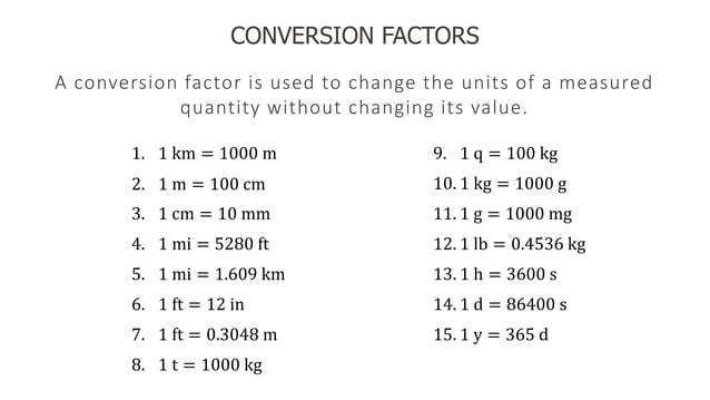 Physical Quantities--Units and Measurement--Conversion of Units | PPTX