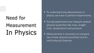 Physical Quantities--Units and Measurement--Conversion of Units | PPTX