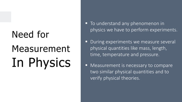 Physical Quantities--Units and Measurement--Conversion of Units | PPTX