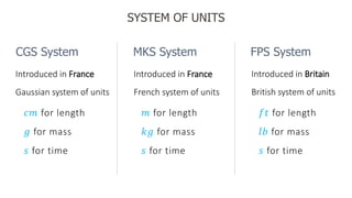 Physical Quantities--Units and Measurement--Conversion of Units | PPTX