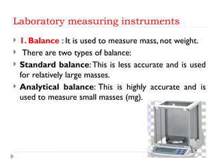 Measurement and laboratory instrument _ general biology | PPTX