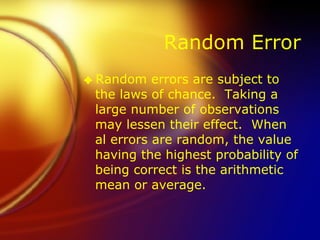 Measurement And Error | PPT
