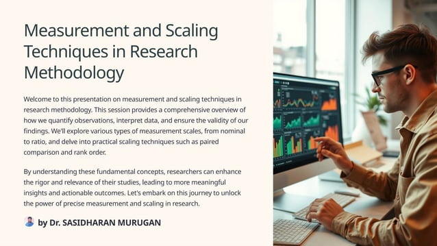 Measurement and Scaling Techniques in Research Methodology | PPTX