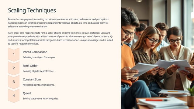 Measurement and Scaling Techniques in Research Methodology | PPTX