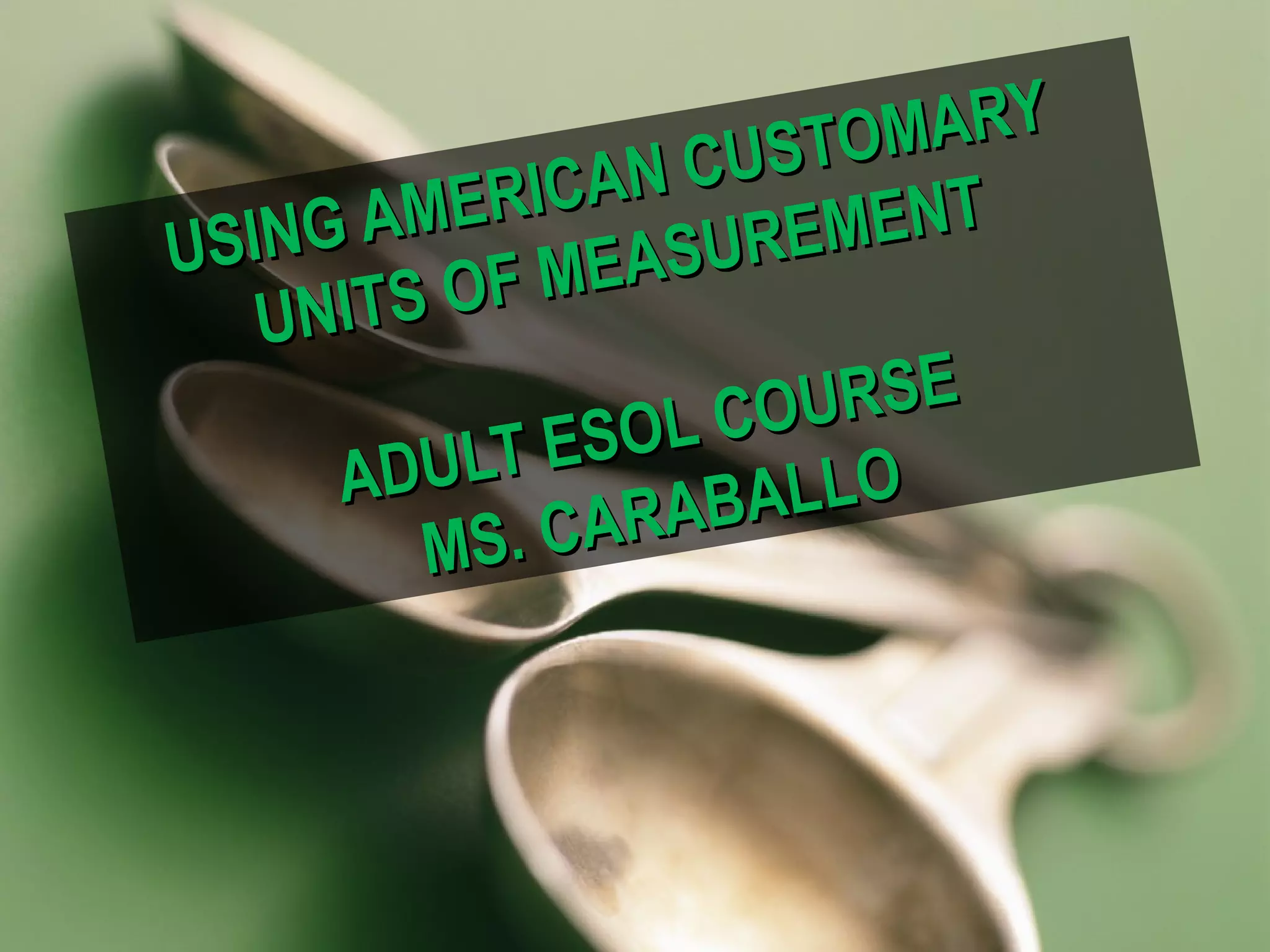 Measurement customary units | PPT