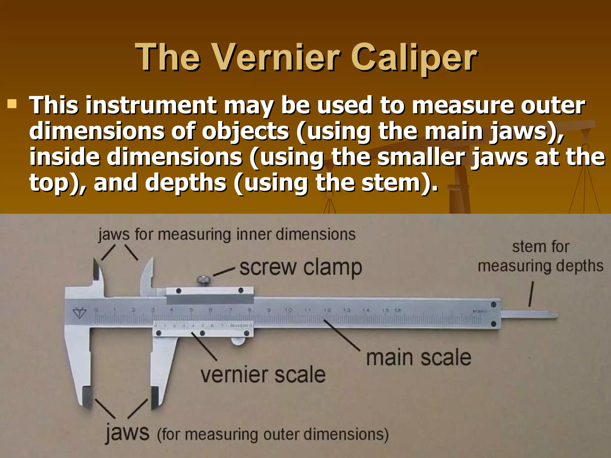 Measurement.micrometer & vernier caliper | PPT