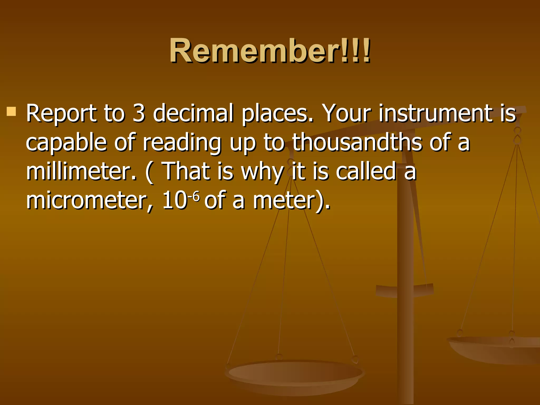 Measurement.micrometer & vernier caliper | PPT