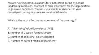 Measurement and Evaluation in Public Relations | PPTX