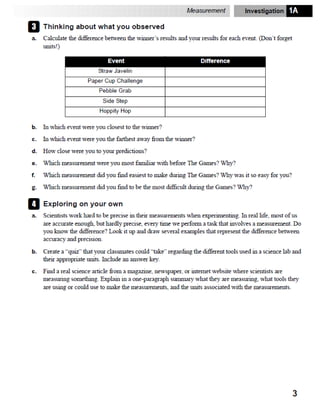 Measurement 1 a metric olympics | DOCX