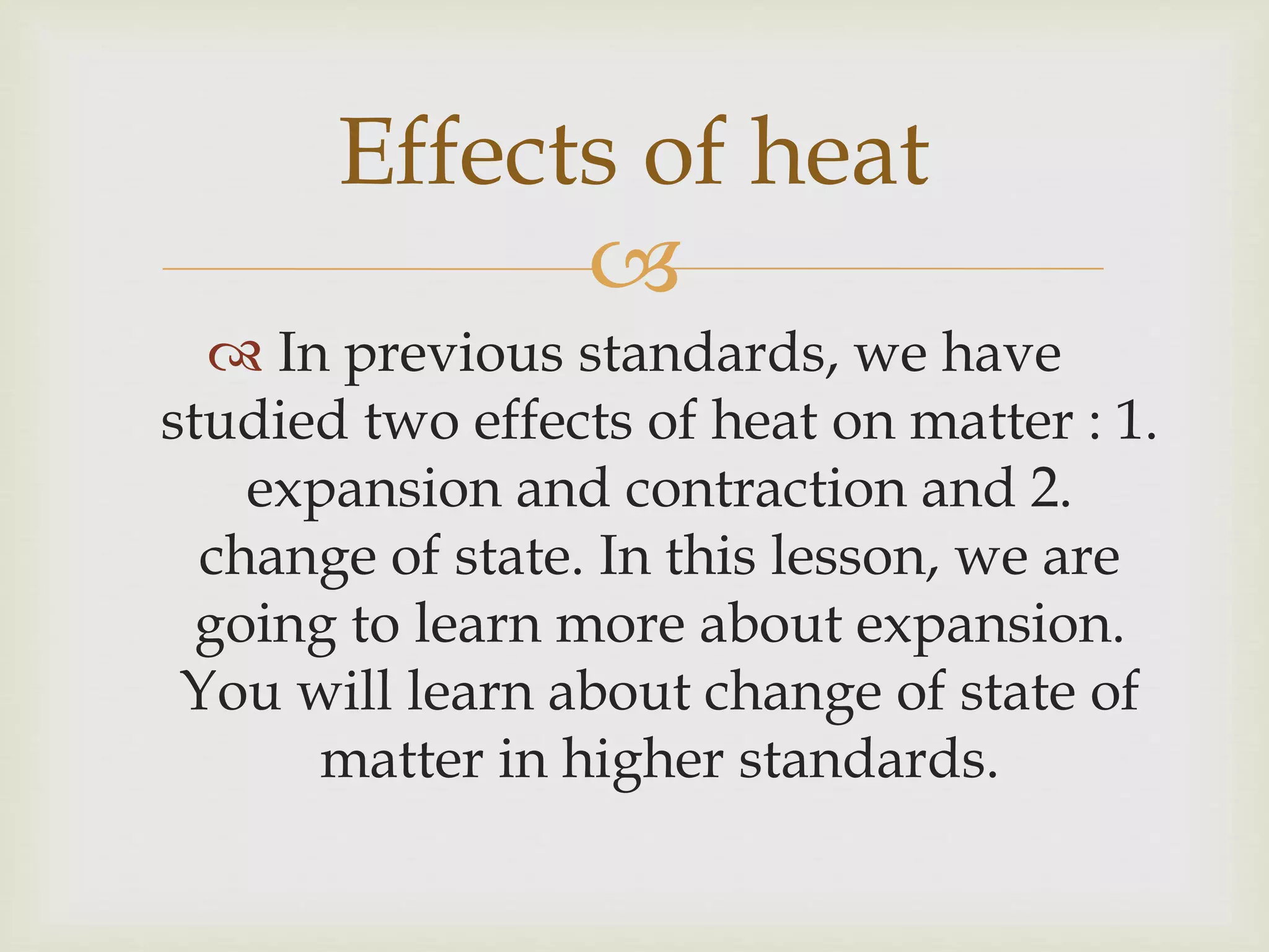 Measurement and effects of heat | PPTX