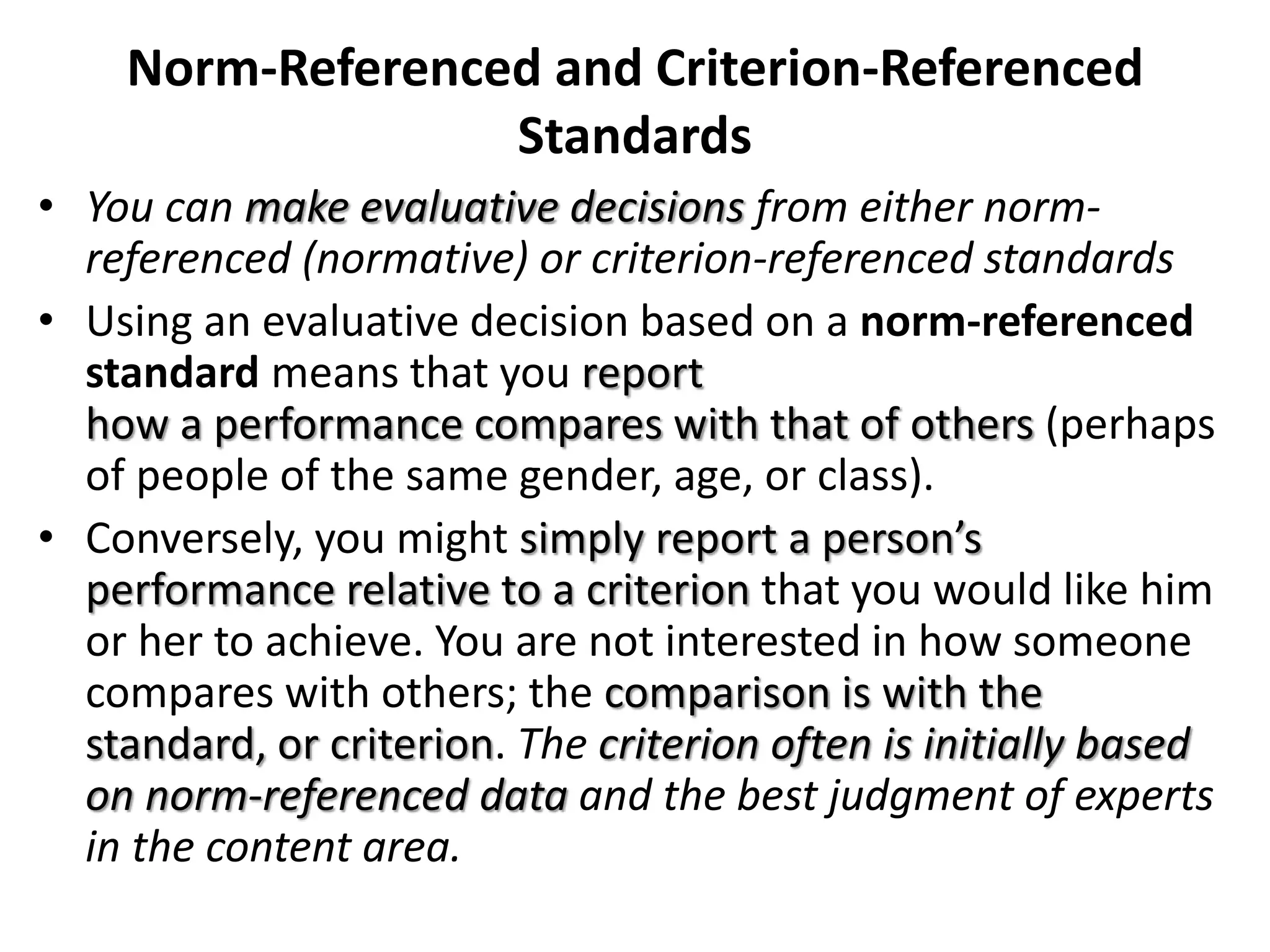 Measurement and evaluation | PPTX