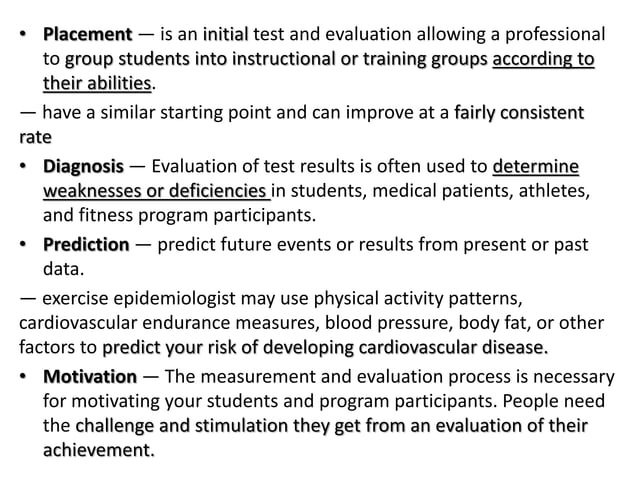Measurement and evaluation | PPTX