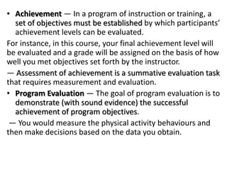 Measurement and evaluation | PPTX