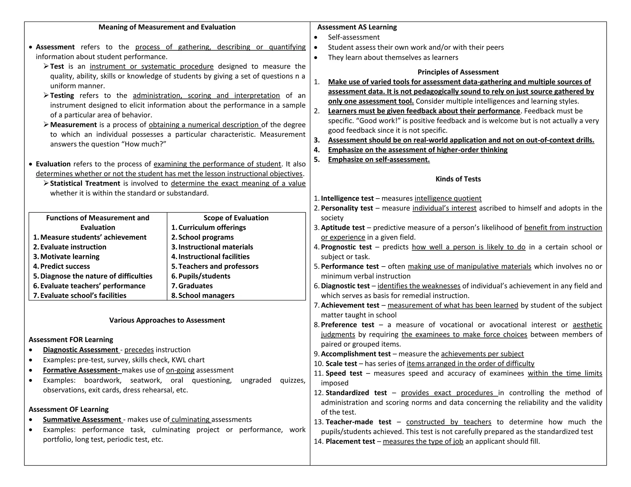Measurement and Evaluation.pdf | Standardized Testing | Educational ...