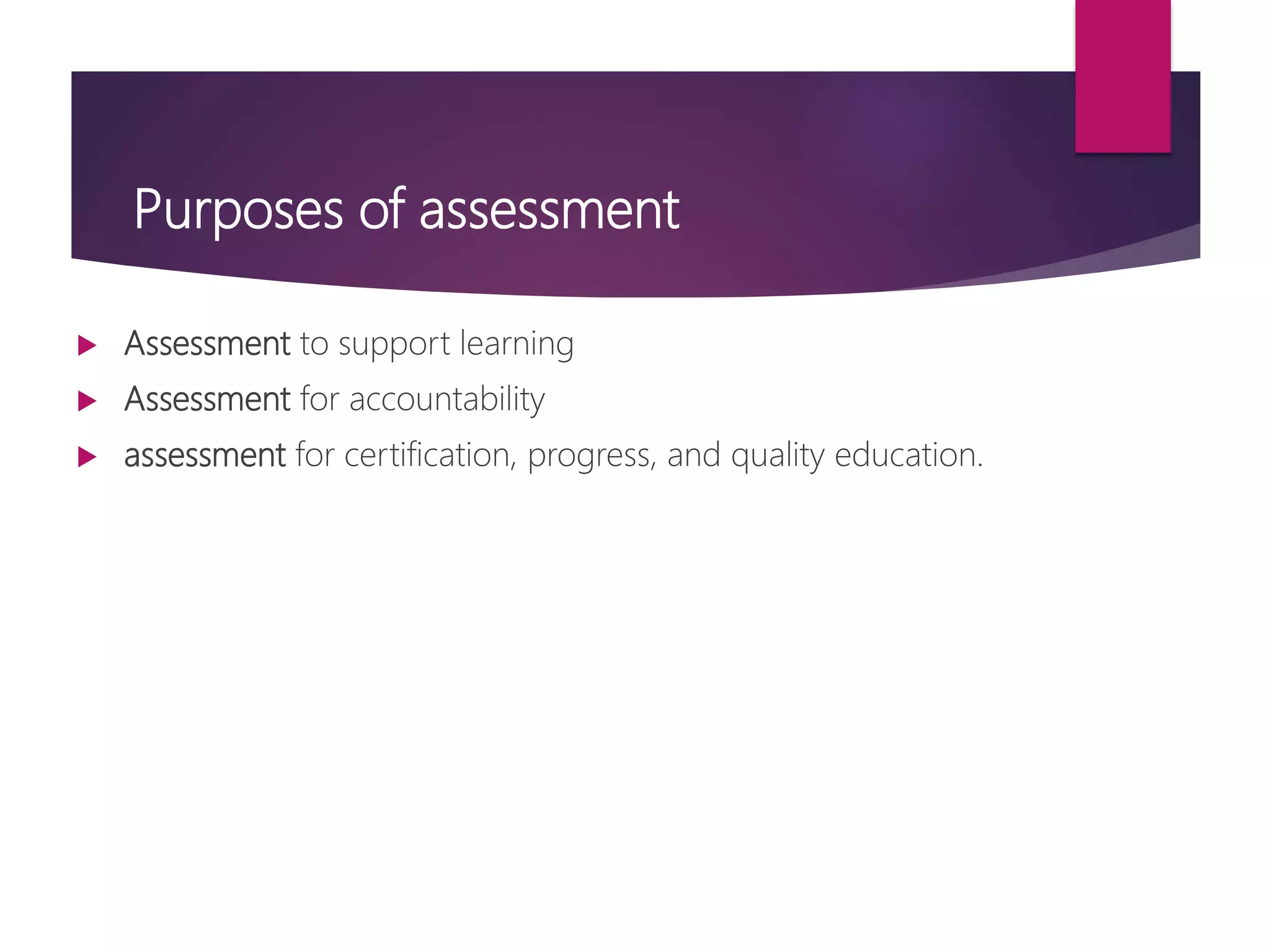Measurement, Assessment and Evaluation | PPTX