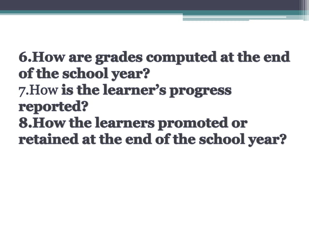 Measurement and evaluation k 12 grading system | PPT