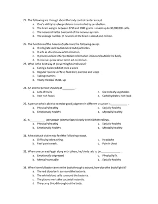 Measurement and evaluation test in science | DOCX