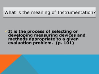 Measurement and instrumentaion | PPT