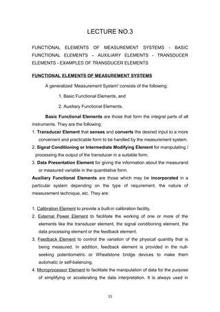 Measurement and instrumentation | PDF