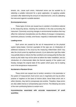 Measurement and instrumentation | PDF
