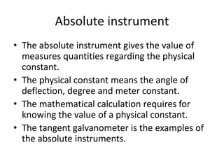 Measurement and instrumentation | PPTX