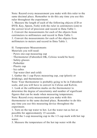 Measurement and Instrumentation LabLearning Objectives· Define.docx