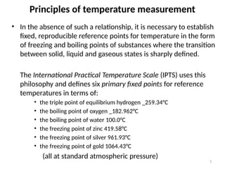 Measurement and Instrumentations of temperature | PPT