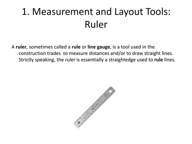 Measurement and layout tools | PPTX