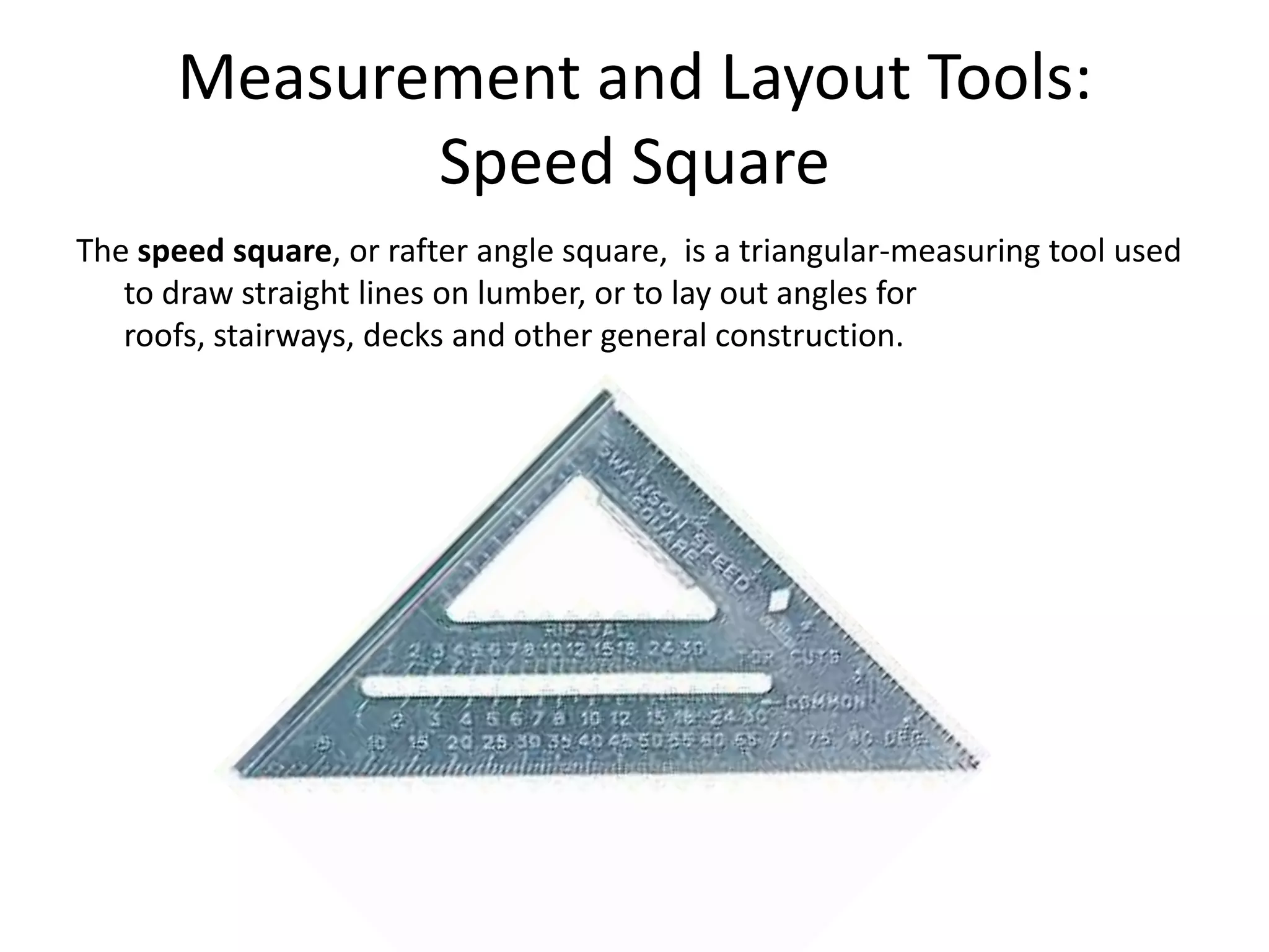 Measurement and layout tools revised | PPT