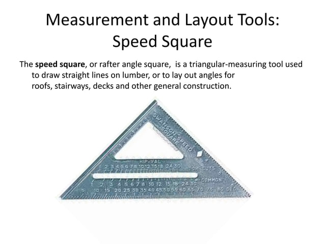 Measurement and layout tools revised | PPT