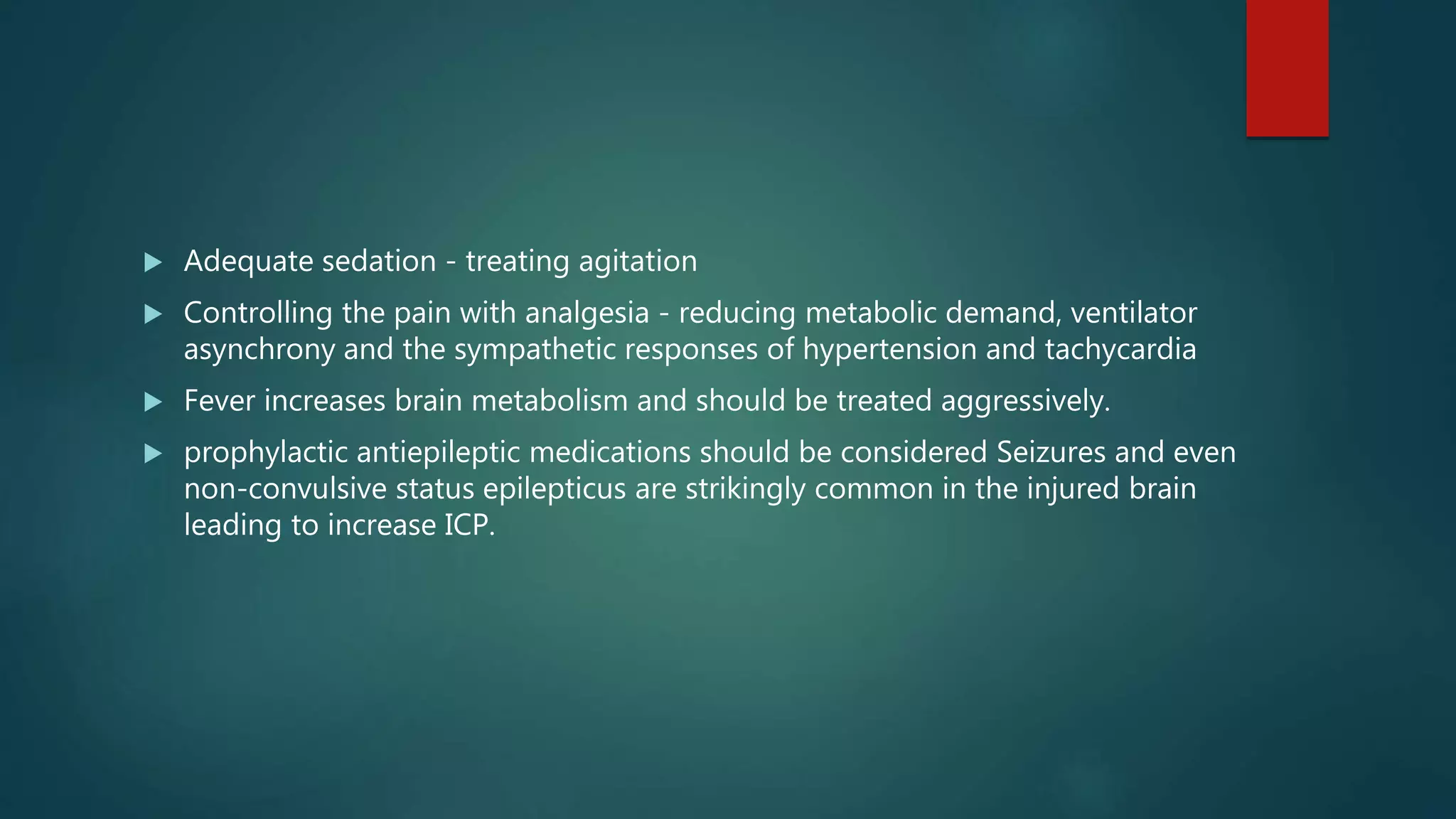 Measurement and management of increased intracranial pressure | PPTX
