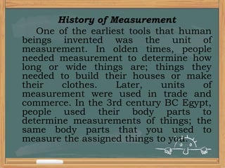 Measurement and Measuring Length | PPTX