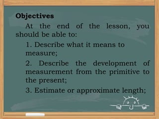 Measurement and Measuring Length | PPTX